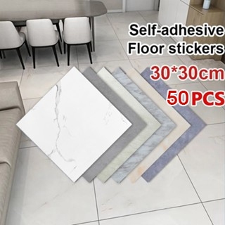 【50PCS】Vinyl Flooring Indoor PVC Self Adhesive Floor Sticker Fireproof ...