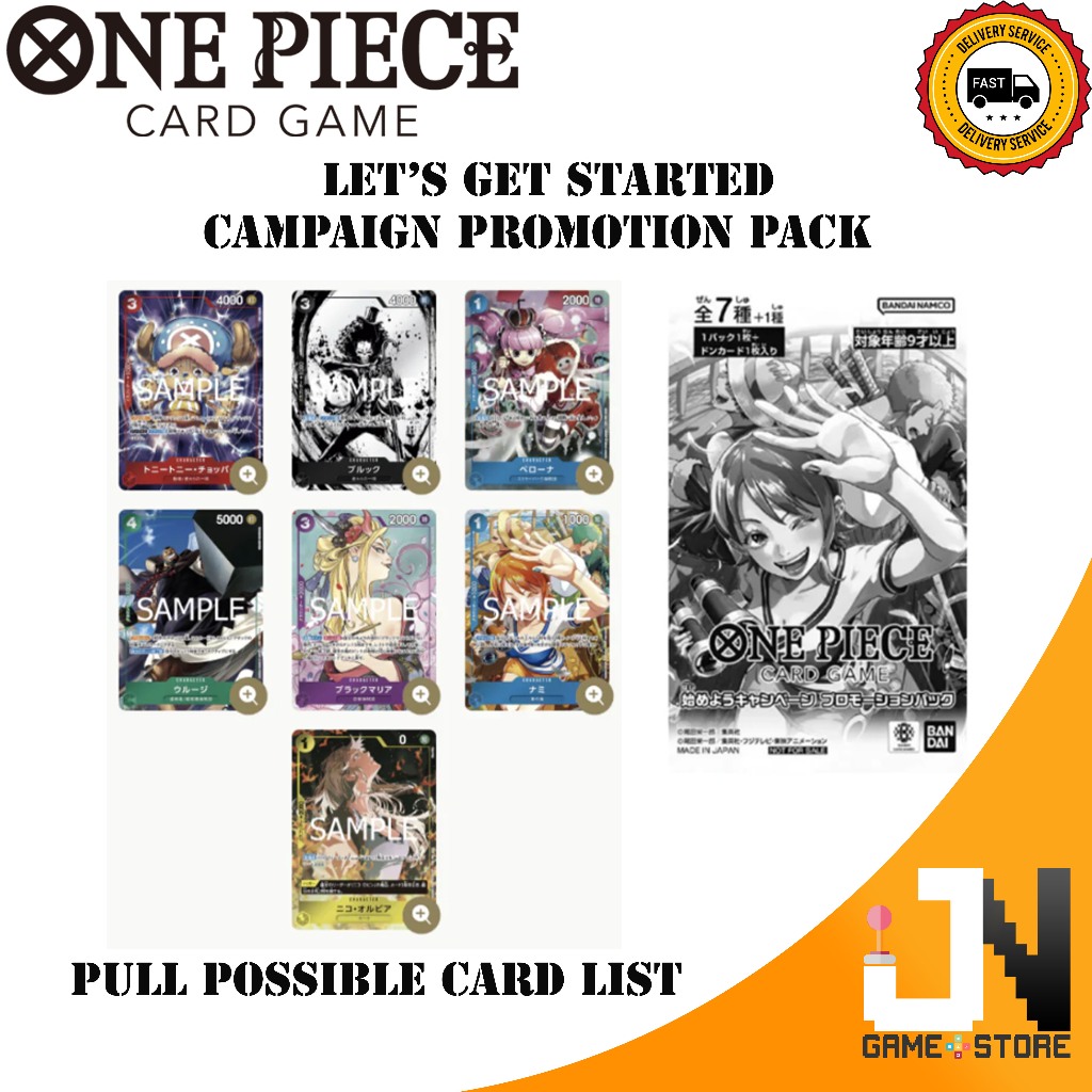 One Piece Let’s Get Started Campaign Promotion Pack (Japanese)(NEW) | Shopee Malaysia