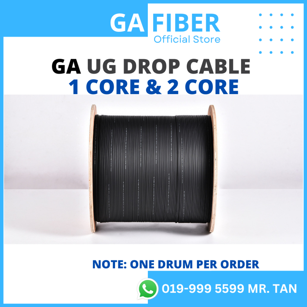 GA Fiber Optic Drop Cable UG 1KM - Blue Core | Shopee Malaysia
