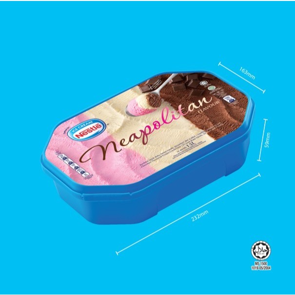 [Selected Area] NESTLÉ Neapolitan Frozen Confection 1.5L (1 Tub ...