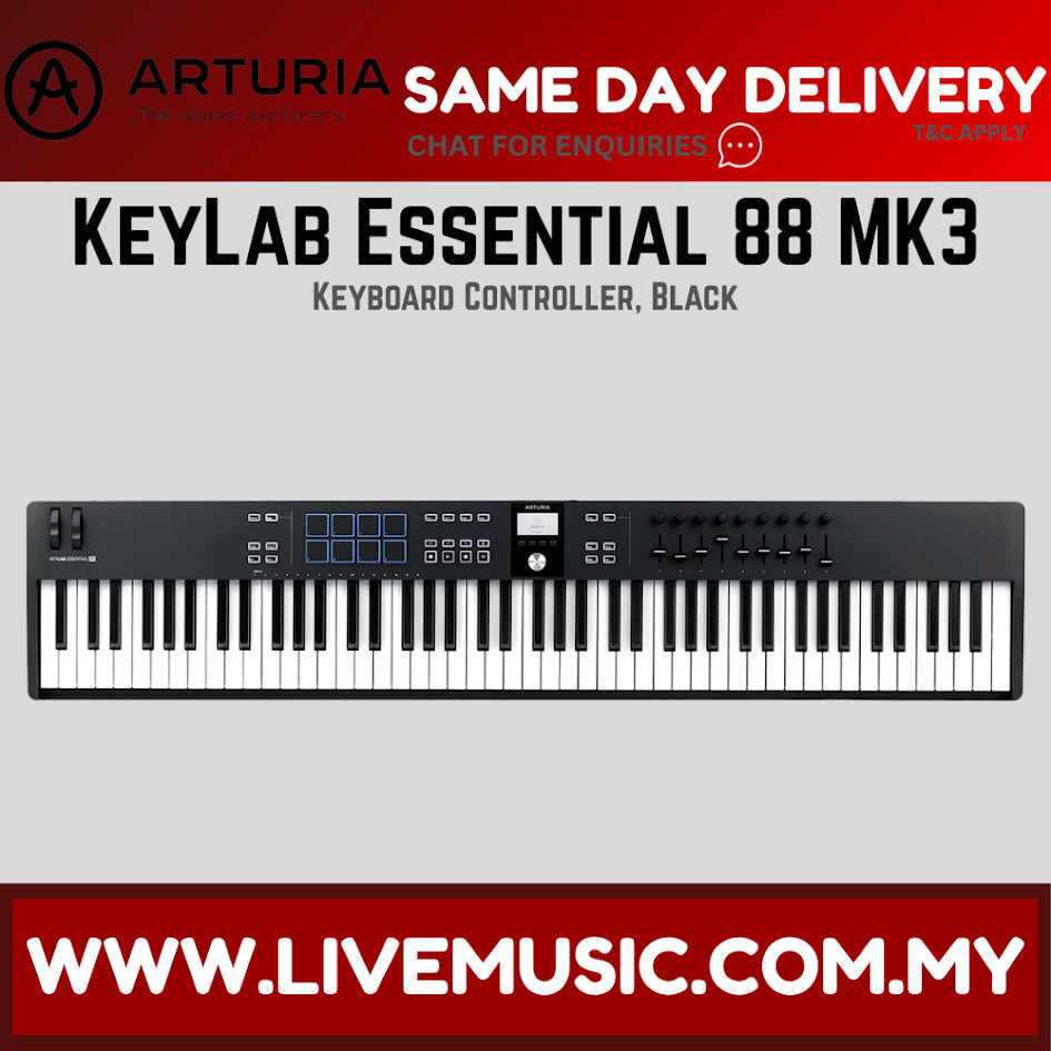 Arturia Keylab Essential 88 MK3 Keyboard Controller - White / Black ...