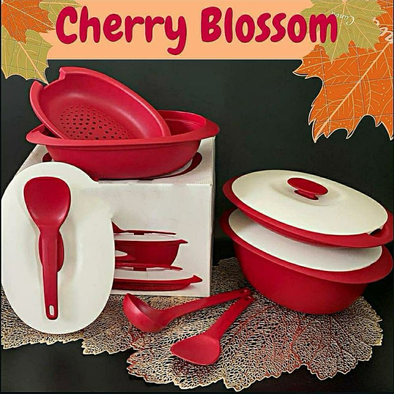 Tupperware Cherry Blossom Serveware Set | Shopee Malaysia