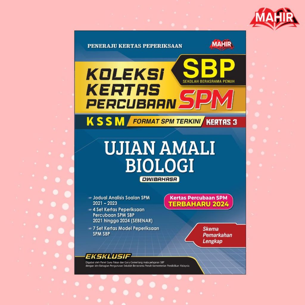 [MAHIR] KOLEKSI KERTAS PERCUBAAN SPM SBP UJIAN AMALI BIOLOGI 2025 | Shopee Malaysia