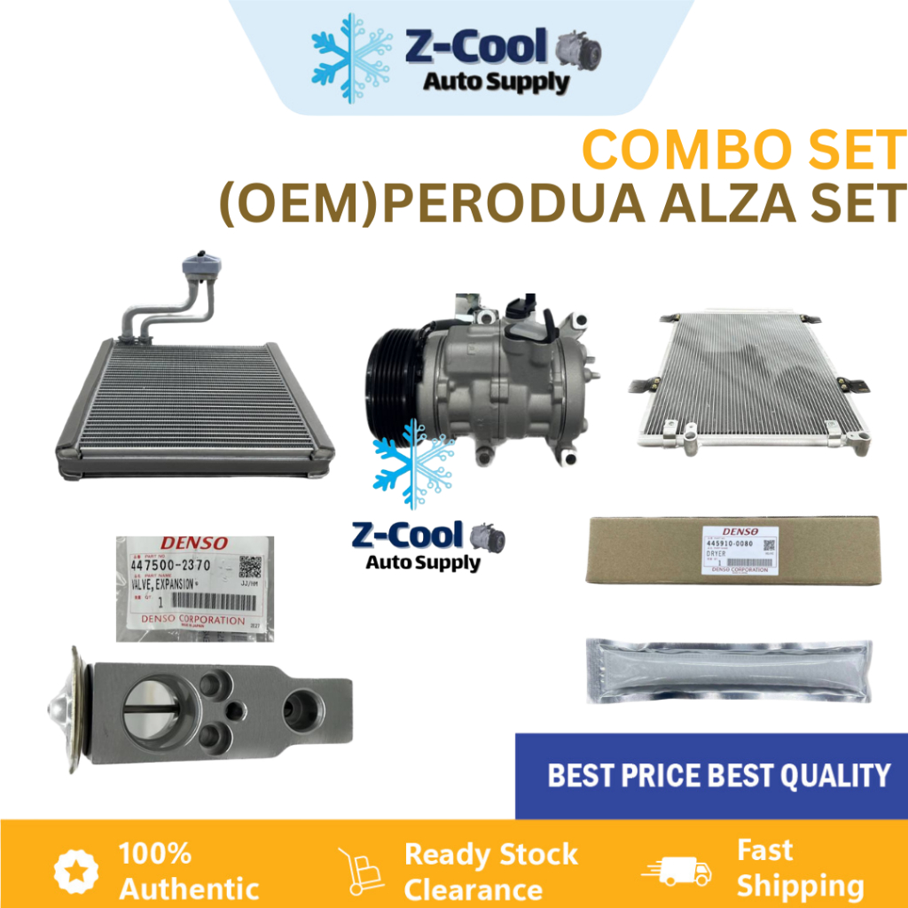 🔥COMBO SET🔥PERODUA ALZA 2019-2021 FULL SET AIRCOND PARTS COMPRESSOR ...