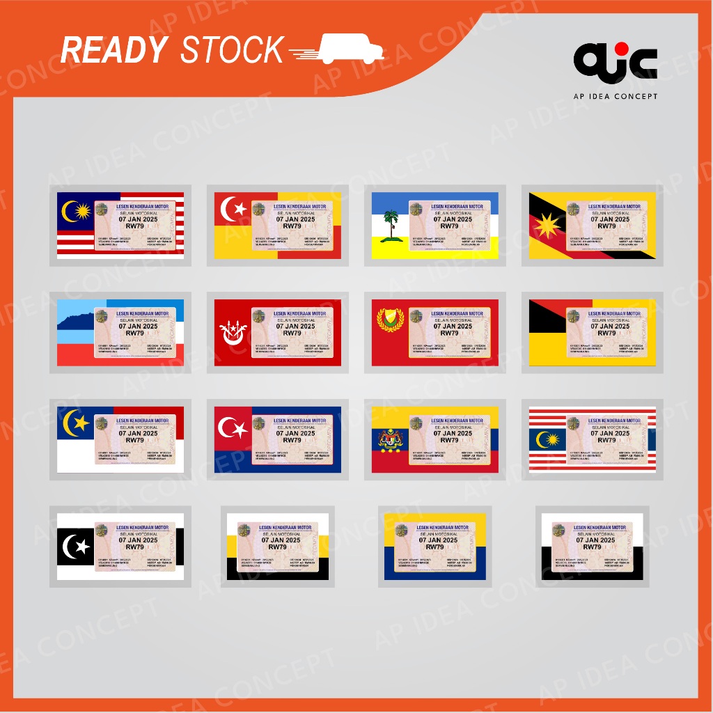 Malaysia State Roadtax Sticker | Creative Car Decoration | Negeri ...