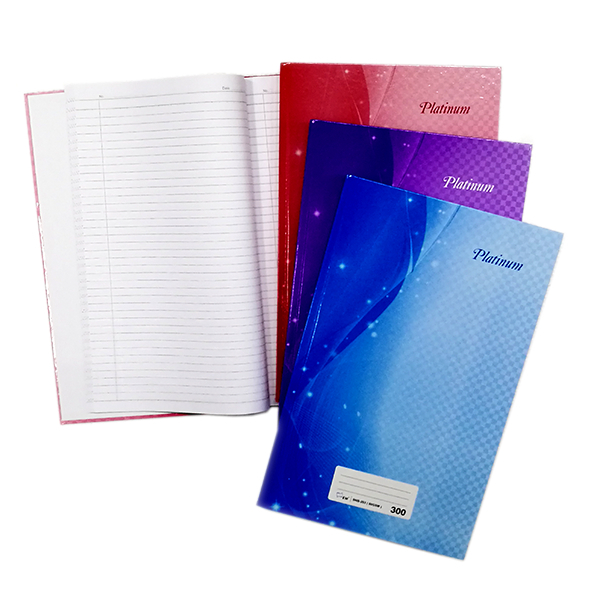 Hard Cover F4 Size 60gsm Foolscap Book Notebook 500 Pages (Platinum ...