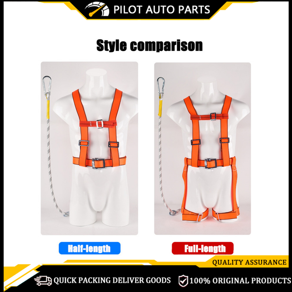 Safety Belt Full Body Harness With 2 Single Big Hook Full Body Safet ...