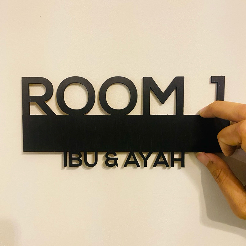 [CUSTOM] Label Pintu Custom Estetik Home Decor Signage | Shopee Malaysia