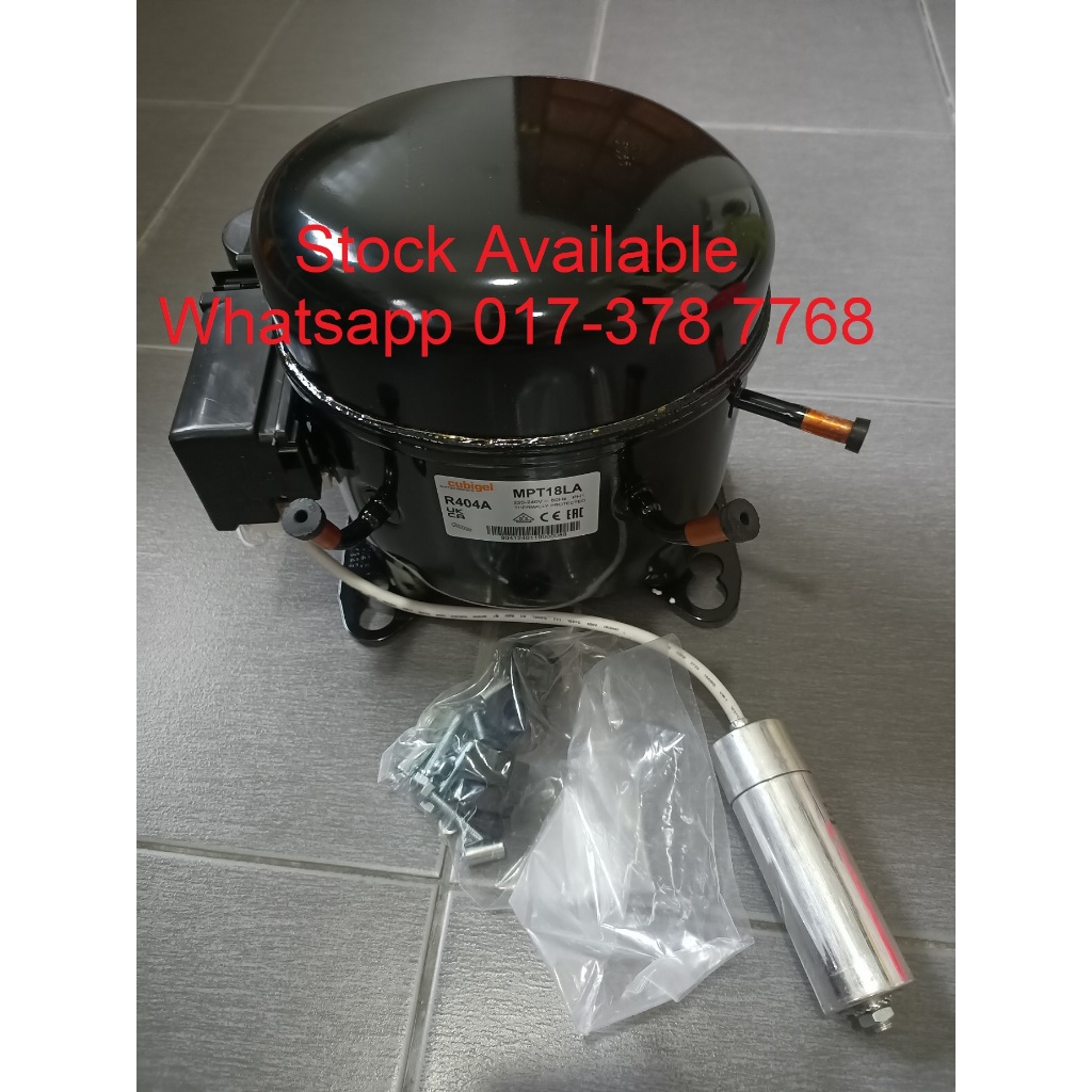 MPT18LA (5/8Hp R404A, LBP) - ORIGINAL CUBIGEL REFRIGERATOR COMPRESSOR ...