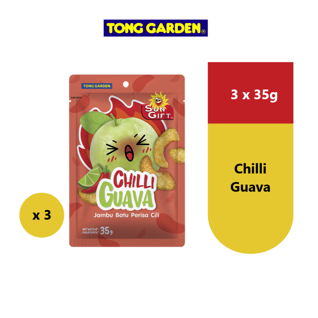 [Bundle of 3] SUNGIFT Chili Guava 35g (Best before Nov 2025) | Shopee ...