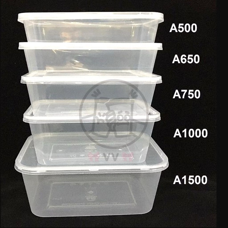 A500 A650 A750 A1000 A1500 (5pcs) Microwave Reheating Plastic ...