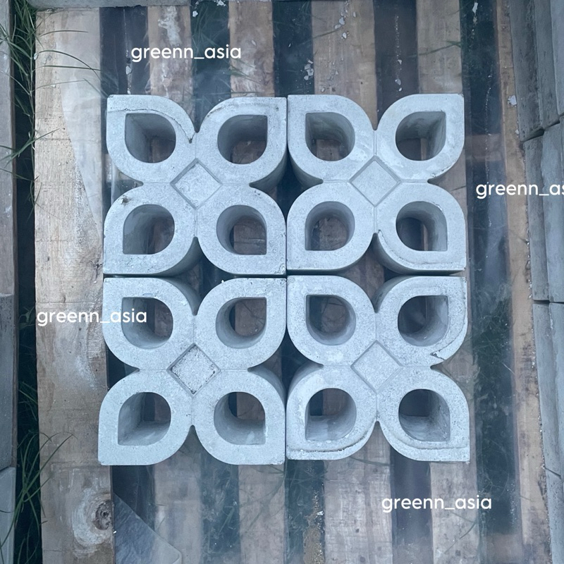 Breeze Block @ Ventilation Block “Four Flowers” / Bata Angin ...