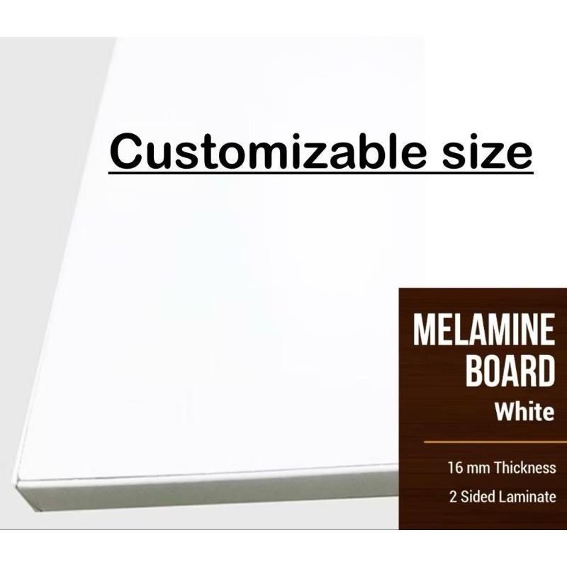 PAPAN CHIPBOARD PUTIH MELAMIN BOARD DENGAN ABS EDGING TEBAL 16mm ...