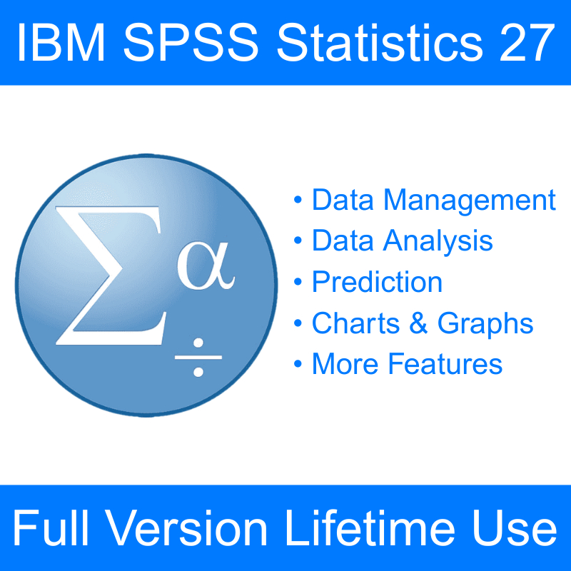 SPSS Statistics v27 for Win | Data Management & Analysis | LIFETIME ...