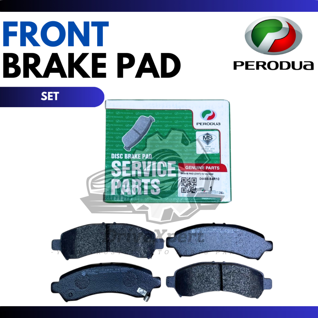 Perodua Front Brake Pad / Disc Brake Pads - Axia Bezza Myvi ICON Myvi ...