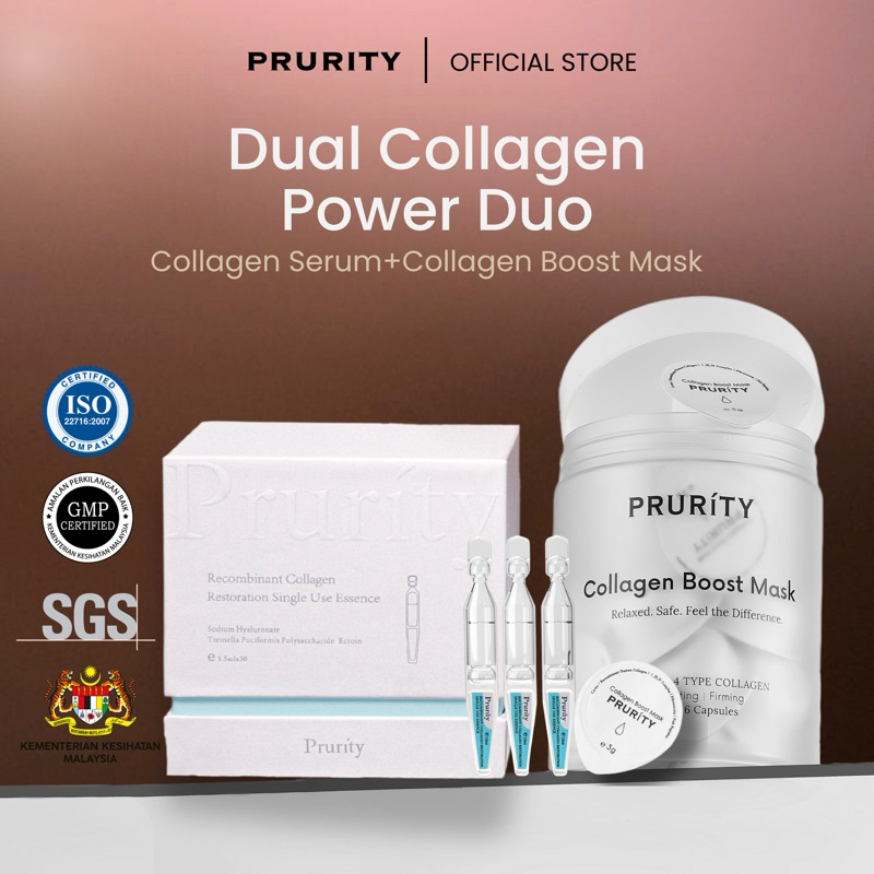 Prurity Dual Collagen Power Duo [Collagen Serum + Collagen Boost Mask ...