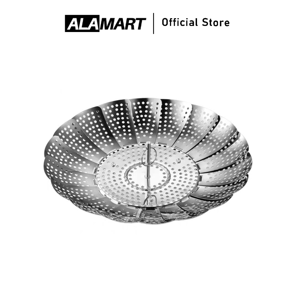 ALAMART Stainless Steel Foldable Retractable Steaming Rack (1 Pcs ...