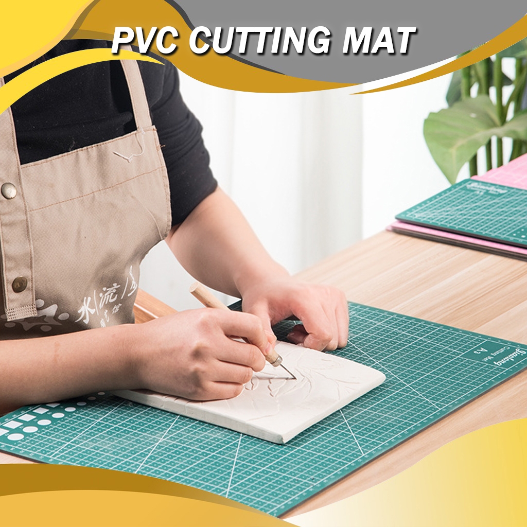 PVC Cutting Mat Double-Sided Self Healing Cutting Pad DIY Tool Students ...