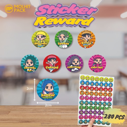 🌈280PCS🌈 STICKER REWARD GANJARAN PELAJAR / MURID SEKOLAH / GURU SEKOLAH ...