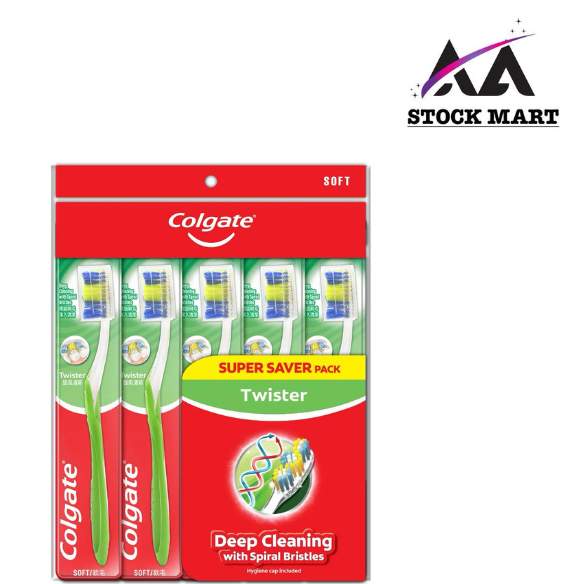 Colgate Twister Toothbrush Value pack Soft (5's) | Shopee Malaysia