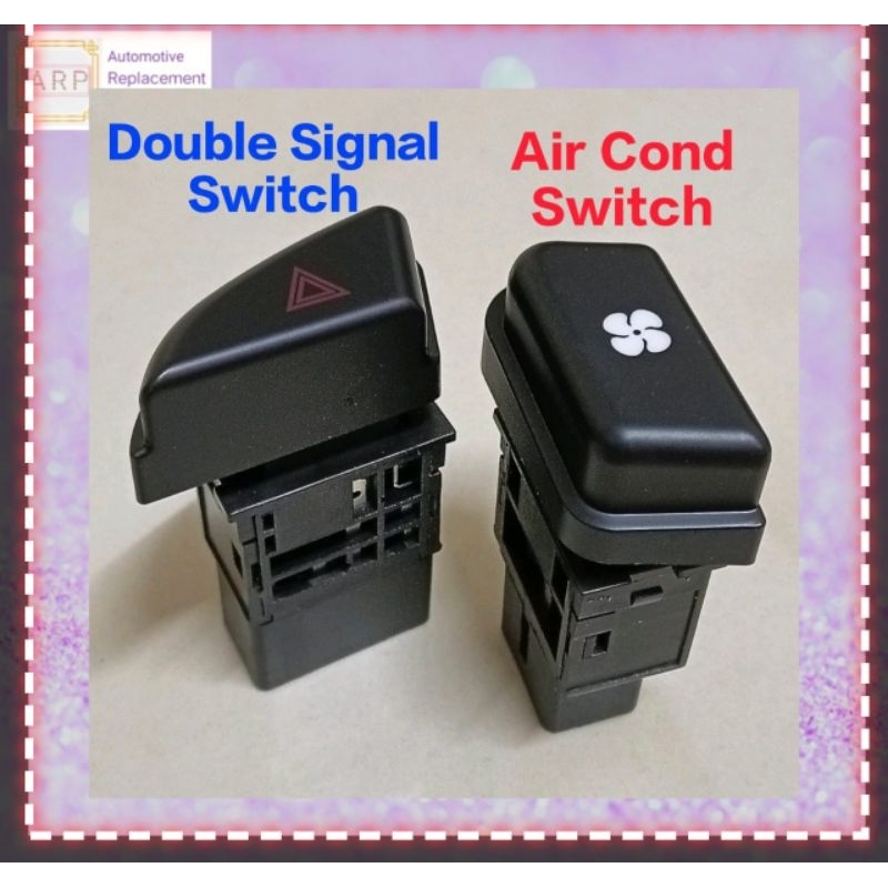 Double Signal Switch (harzard) & Air Cond Switch Wira | Shopee Malaysia