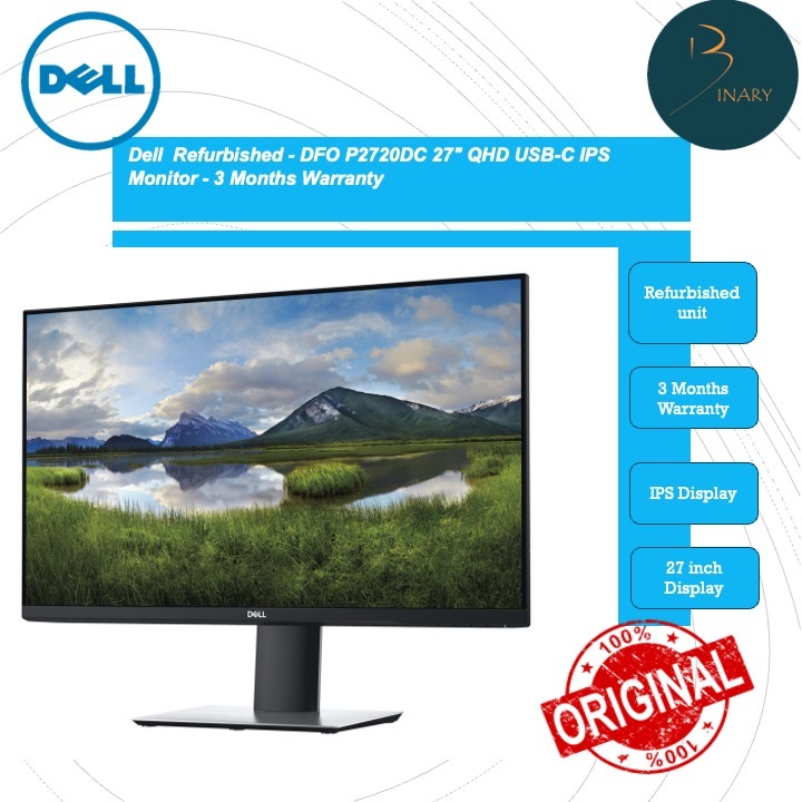 Dell Refurbished - DFO P2720DC 27" QHD USB-C IPS Monitor - 3 Months ...