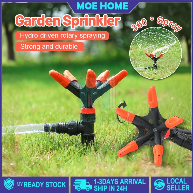 Garden Sprinkler 360° Rotary Automatic agricultural lawn farm plant ...