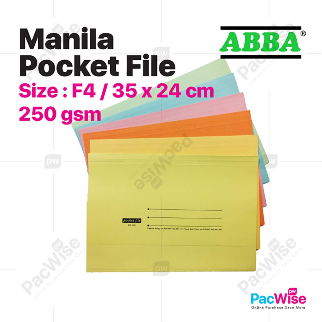 ABBA Manila Pocket File / File Poket Manila / File Filing Document ...