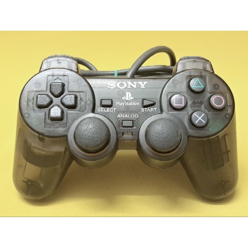 🔥DUALSHOCK 1 PLAYSTATION ORIGINAL CONTROLLER🔥 TRANSPARENT BLACK | Shopee Malaysia