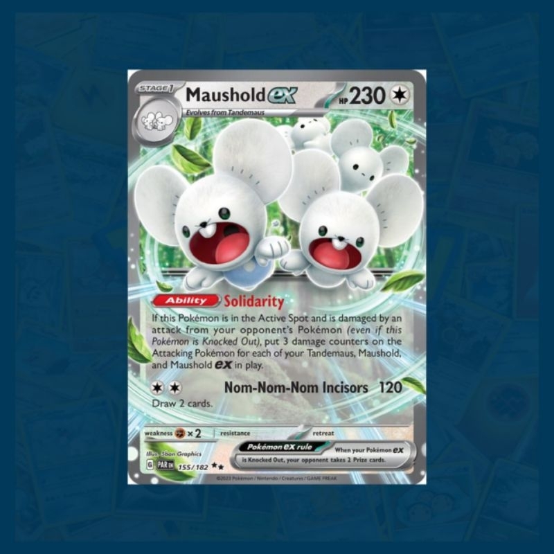 Maushold Ex (155/182) Ultra Rare | Paradox Rift | Pokemon TCG Card ...