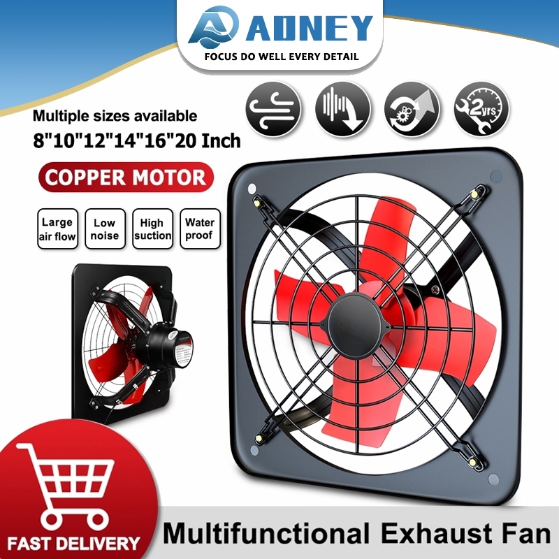 Exhaust fan 8-24 inch Wall Type Light Duty Industrial kitchen & Living ...