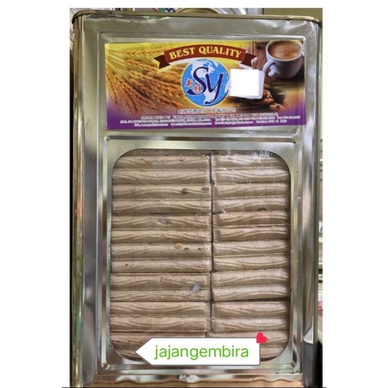 (TIN BISKUT)4KG Apollo Chocolate Wafer Stick/Twin Chocolate Wafer ...
