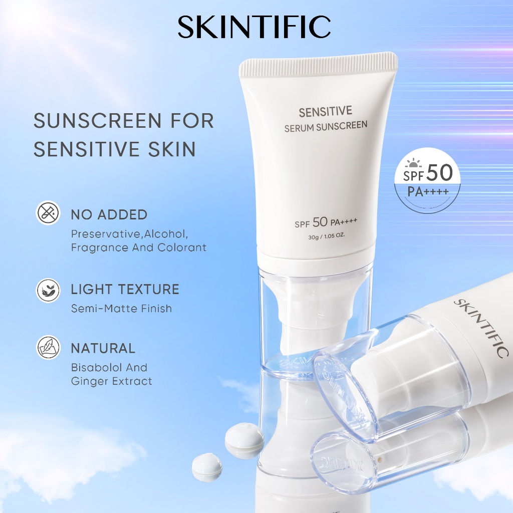 [4.25New Launch]Skintific Sensitive Serum Sunscreen soothe and calm ...