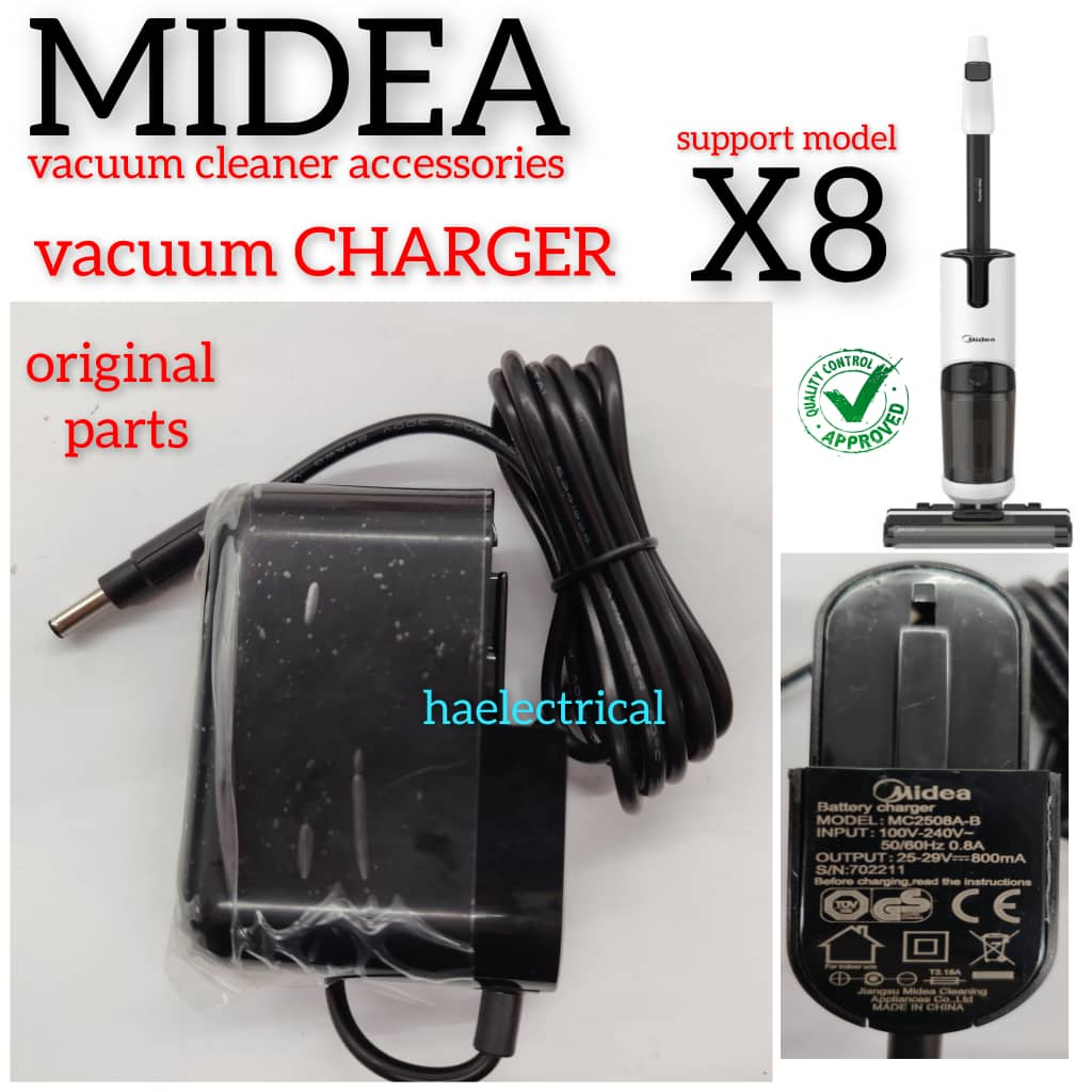 (Original Part) MIDEA Vacuum Charger Adapter X8 Adapter Model MC2508A-B ...