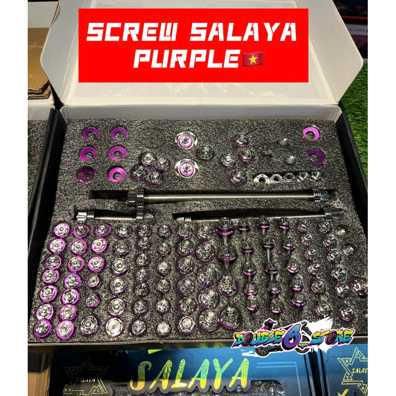 SCREW SALAYA PURPLE ORIGINAL VIETNAM SET SALAYA SKRU Y15ZR Y16ZR LC135 ...