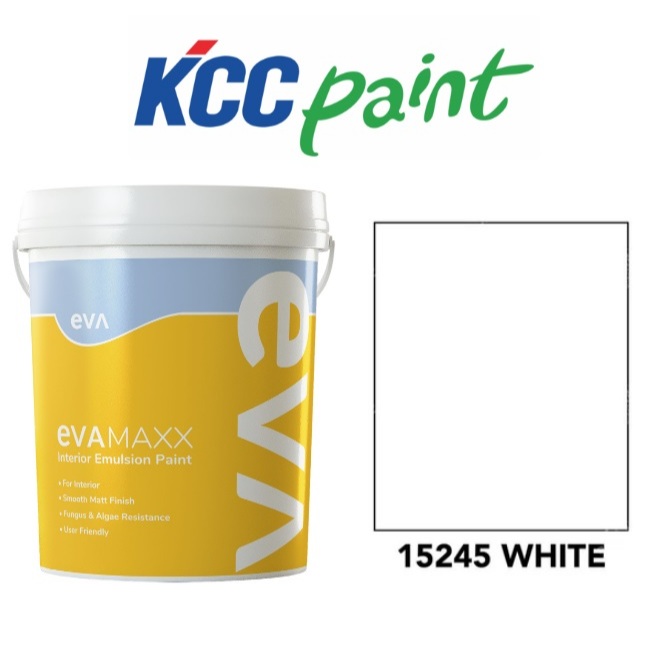 MKR 18L KCC EVA MAXX 15245 WHITE (Interior Ceiling Wall Undercoat Emulsion) CAT PUTIH DINDING ...