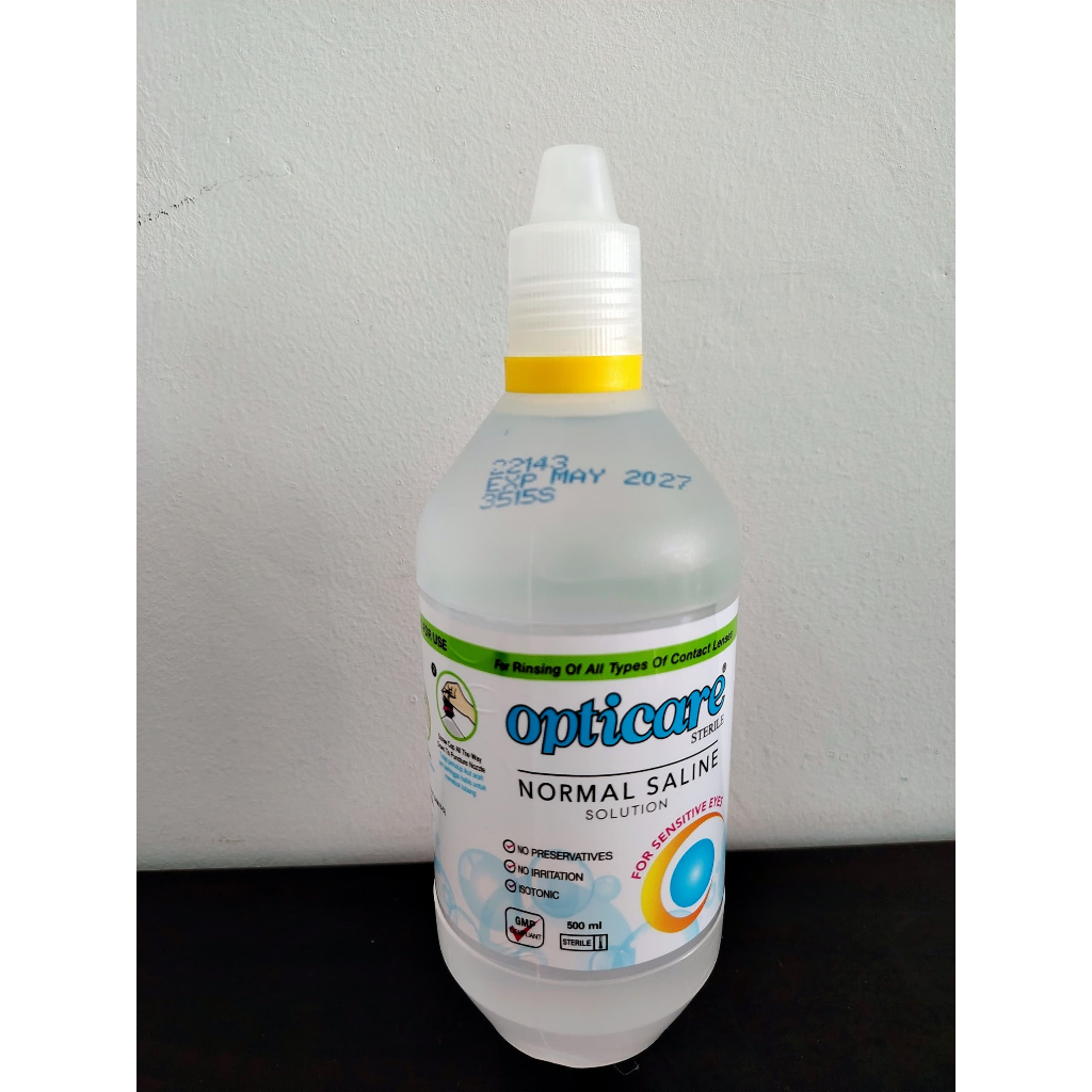 OPTICARE STERILE NORMAL SALINE SOLUTION (Exp 5/2027) | Shopee Malaysia