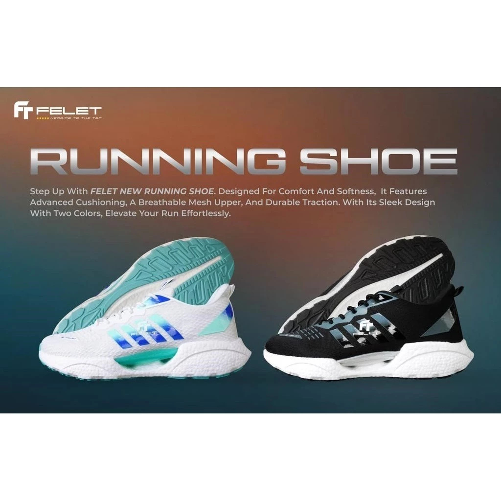 FELET Running Shoes JS-5029/JS-5030 (100%ORIGINAL)(FOC SOCK) | Shopee ...