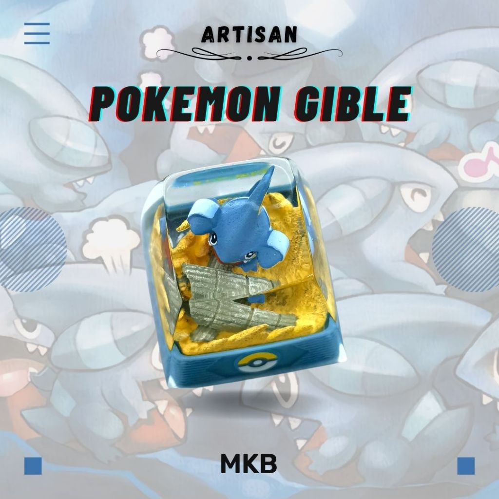 Artisan Pokemon Keycap for Mechanical Gaming Keyboard - Gible | Shopee ...