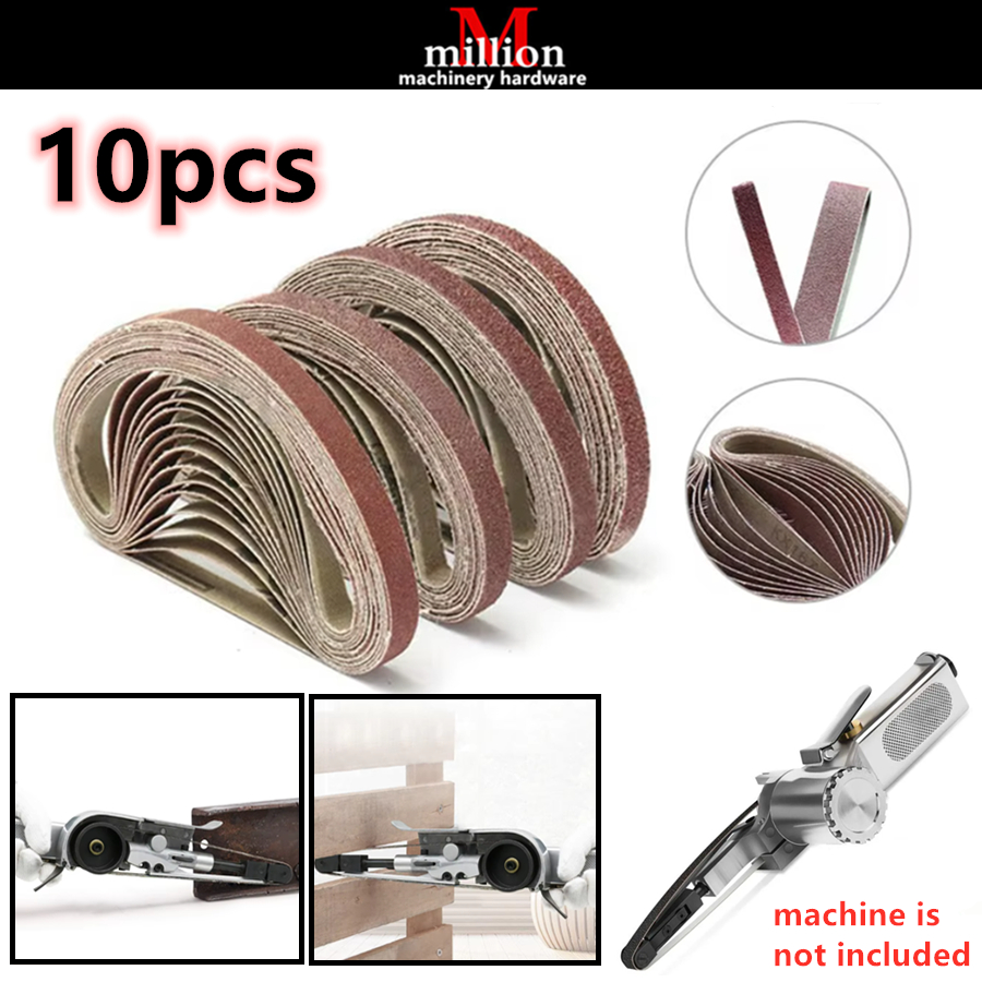 (10pcs) 330x10mm 520x20mm P40-P600 Pneumatic Air Sander Sanding Belt ...