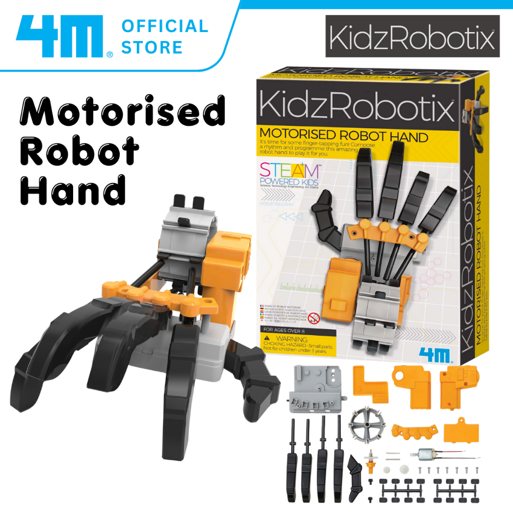 4M KidzRobotix / Motorised Robot Hand - STEAM Education Toys | Shopee ...