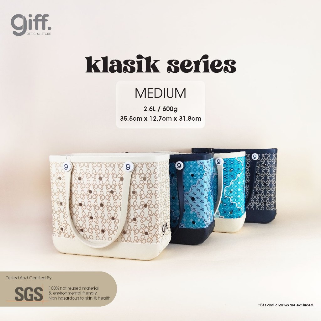 [Medium] GIFF Bags - Klasik Series Medium Size Waterproof Totebag Tote ...