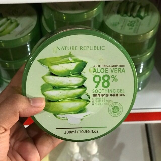 Nature Republic 98% Aloe Vera Moisturising And Soothing Gel 350ML | Shopee Malaysia