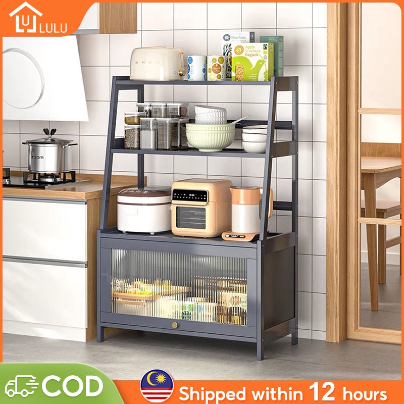 LULU Kitchen Cabinet Rak Dapur 120/160CM Cabinet Kitchen Storage Rack ...