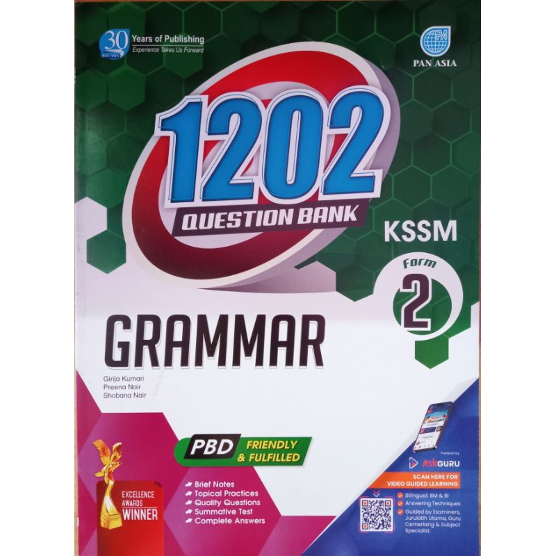 1202 QUESTION BANK GRAMMAR FORM 2 KSSM | Shopee Malaysia