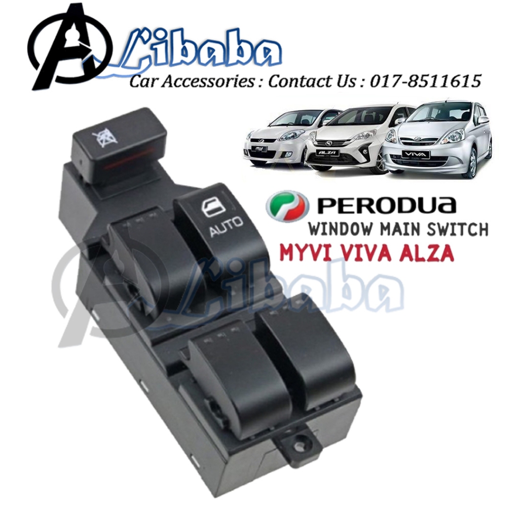 MYVI ALZA VIVA Main Power Window Door Main Control Switch | Shopee Malaysia