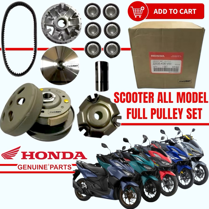 COMBO DEAL💥SCOOTER VARIO PCX ADV BEAT FI V1 V2 ICON SPACY FRONT REAR ...