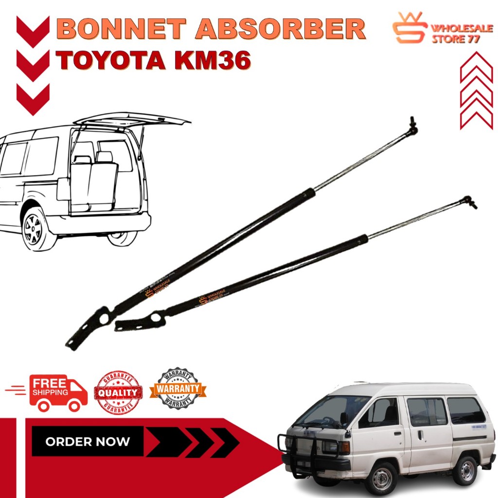 READY STOCK | TOYOTA LITEACE KM36 Van (HIGH ROOF) REAR BONNET ABSORBER ...