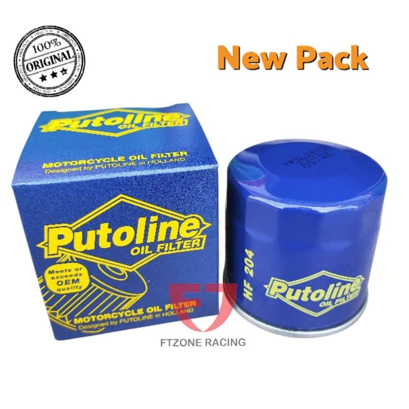Putoline HF204 Oil Filter for Yamaha MT07 MT09 / Kawasaki Z Ninja ...