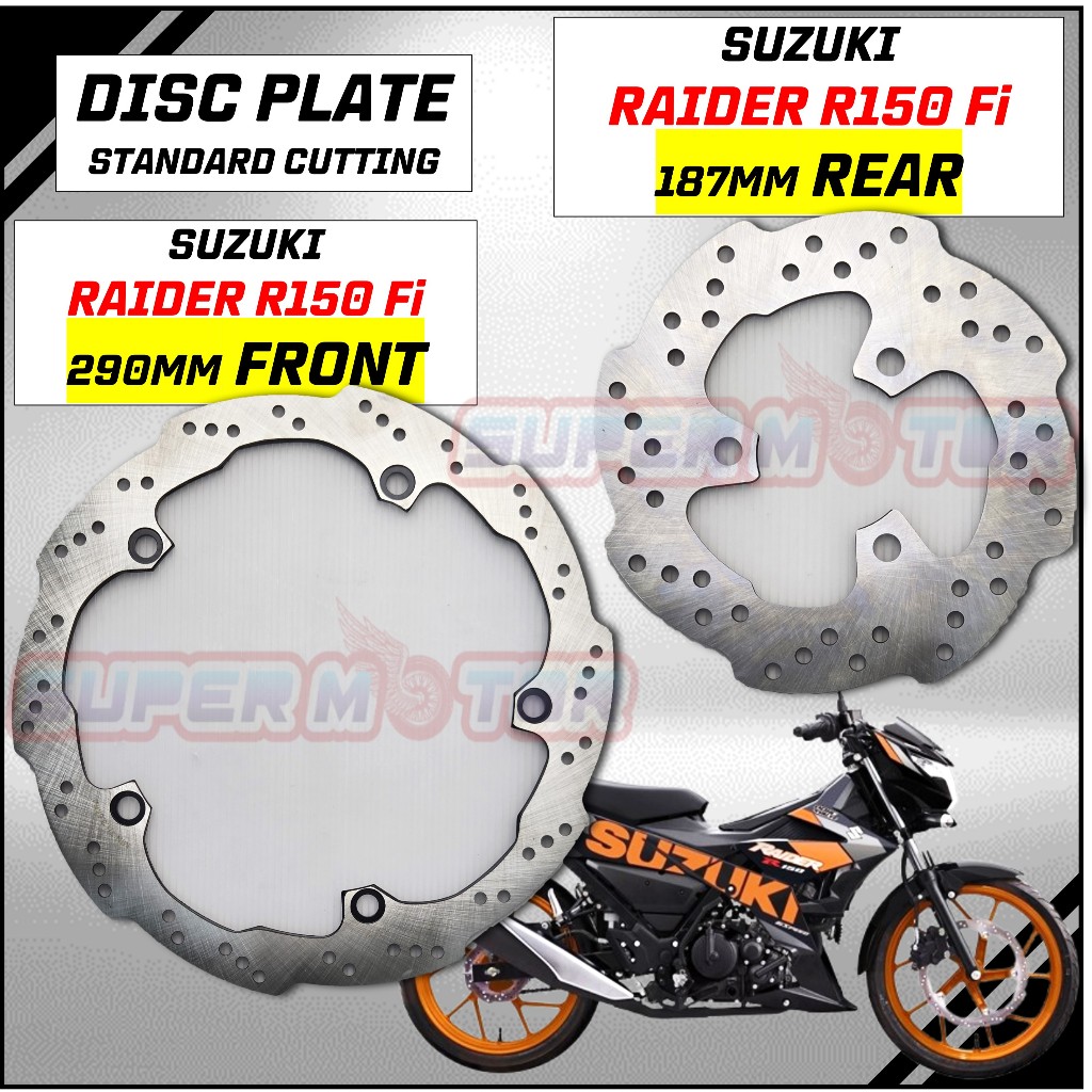 SUZUKI RAIDER R150i / R150 Fi Front & Rear Brake Disc Plate – High ...